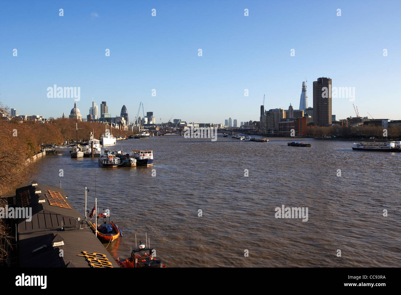 View from victoria embankment hi-res stock photography and images - Alamy