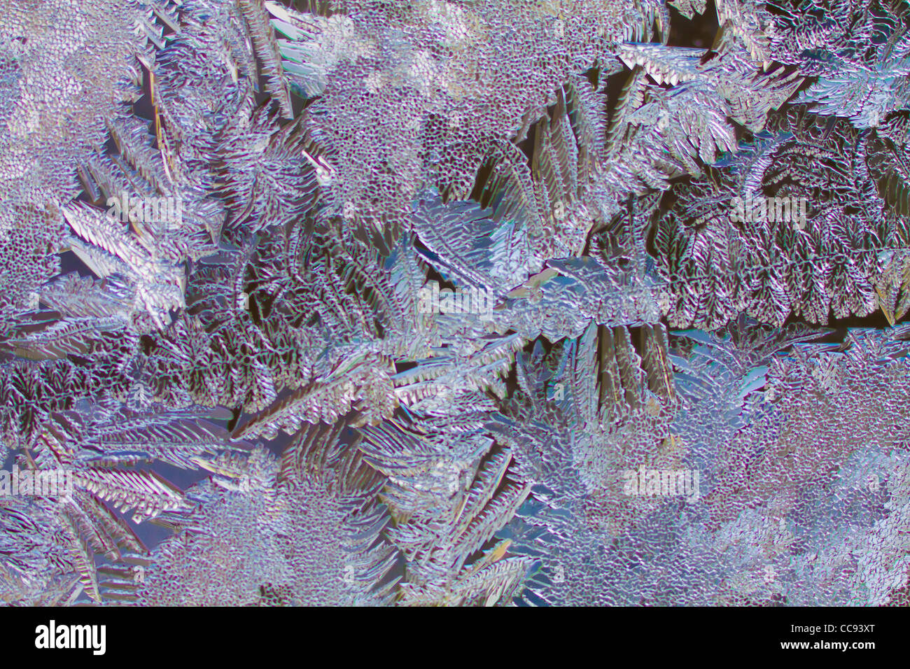 Ice crystals - frost,ice pattern, on a frozen window Stock Photo - Alamy