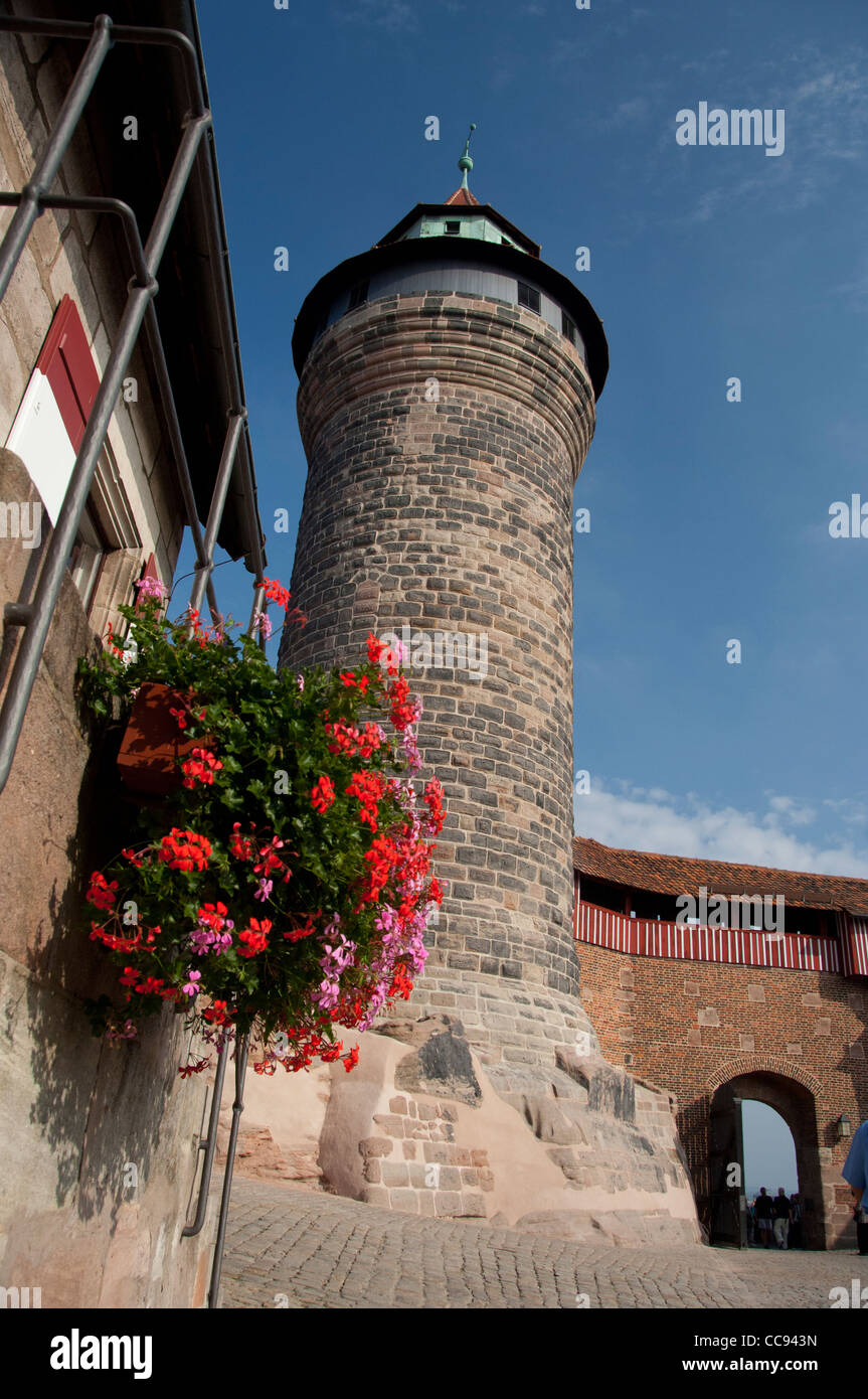 Germany, Bavaria, Nuremberg. Historic 11th century Imperial Castle (aka ...