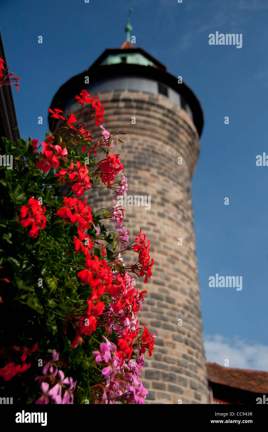 Germany, Bavaria, Nuremberg. Historic 11th century Imperial Castle (aka ...