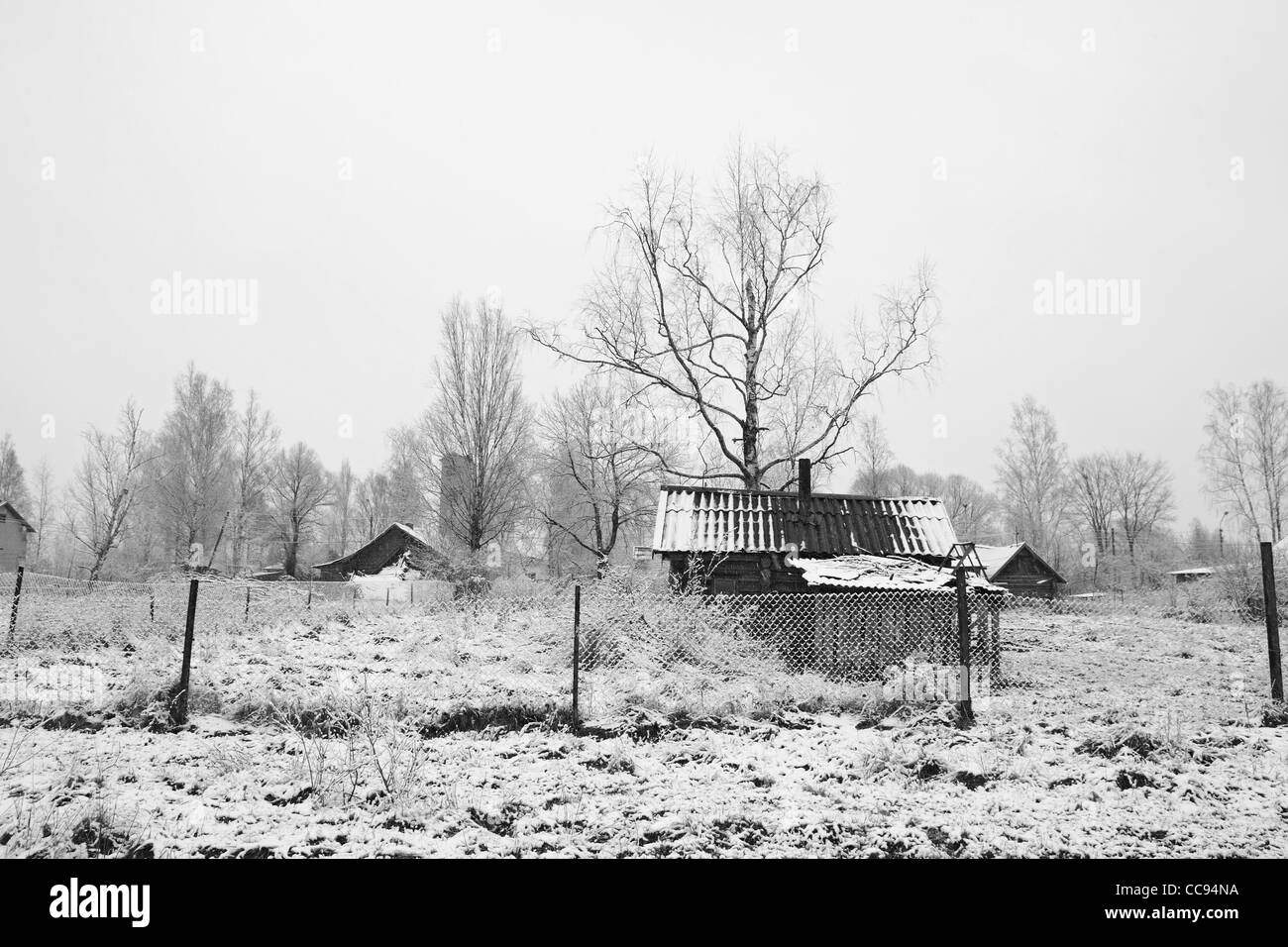 Old white house built Black and White Stock Photos & Images - Alamy