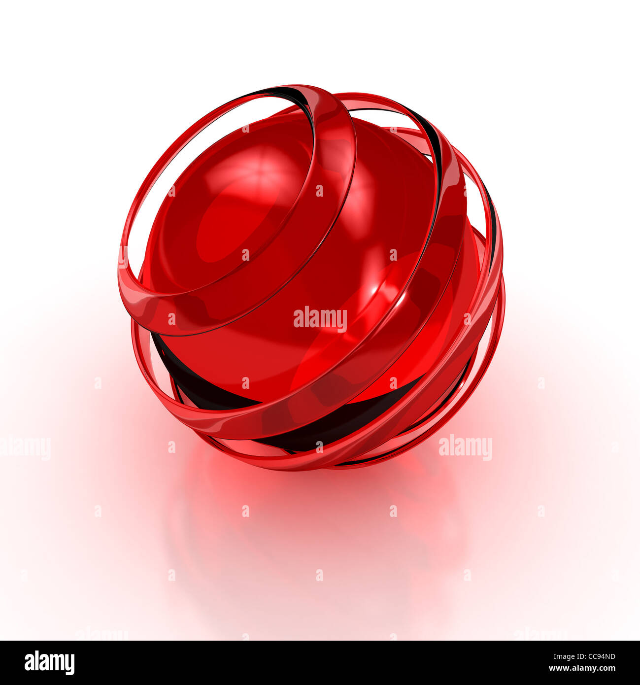 Abstract 3D sphere. 3d rendered image Stock Photo - Alamy