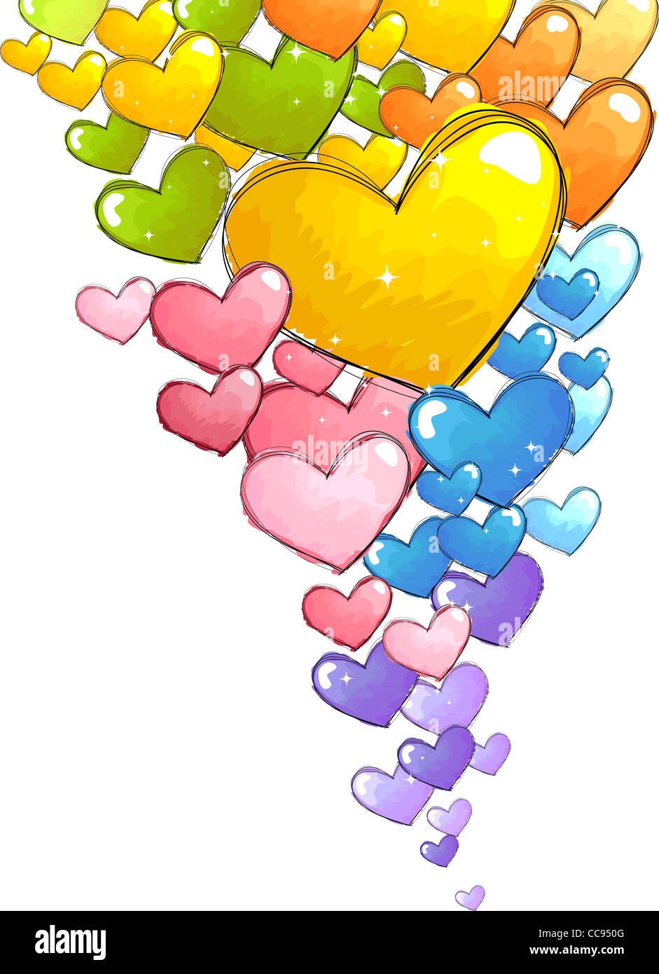 Rising hearts hi-res stock photography and images - Alamy