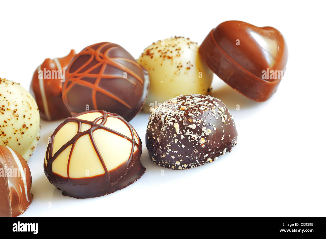 Chocolate candy variety Stock Photo - Alamy