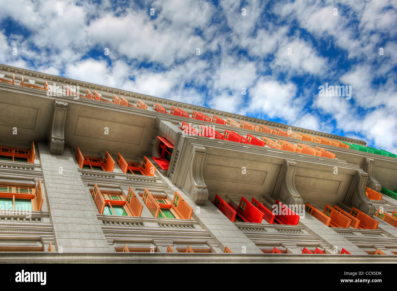 Shuttered Color & Sky | MICA Building | Singapore Stock Photo - Alamy