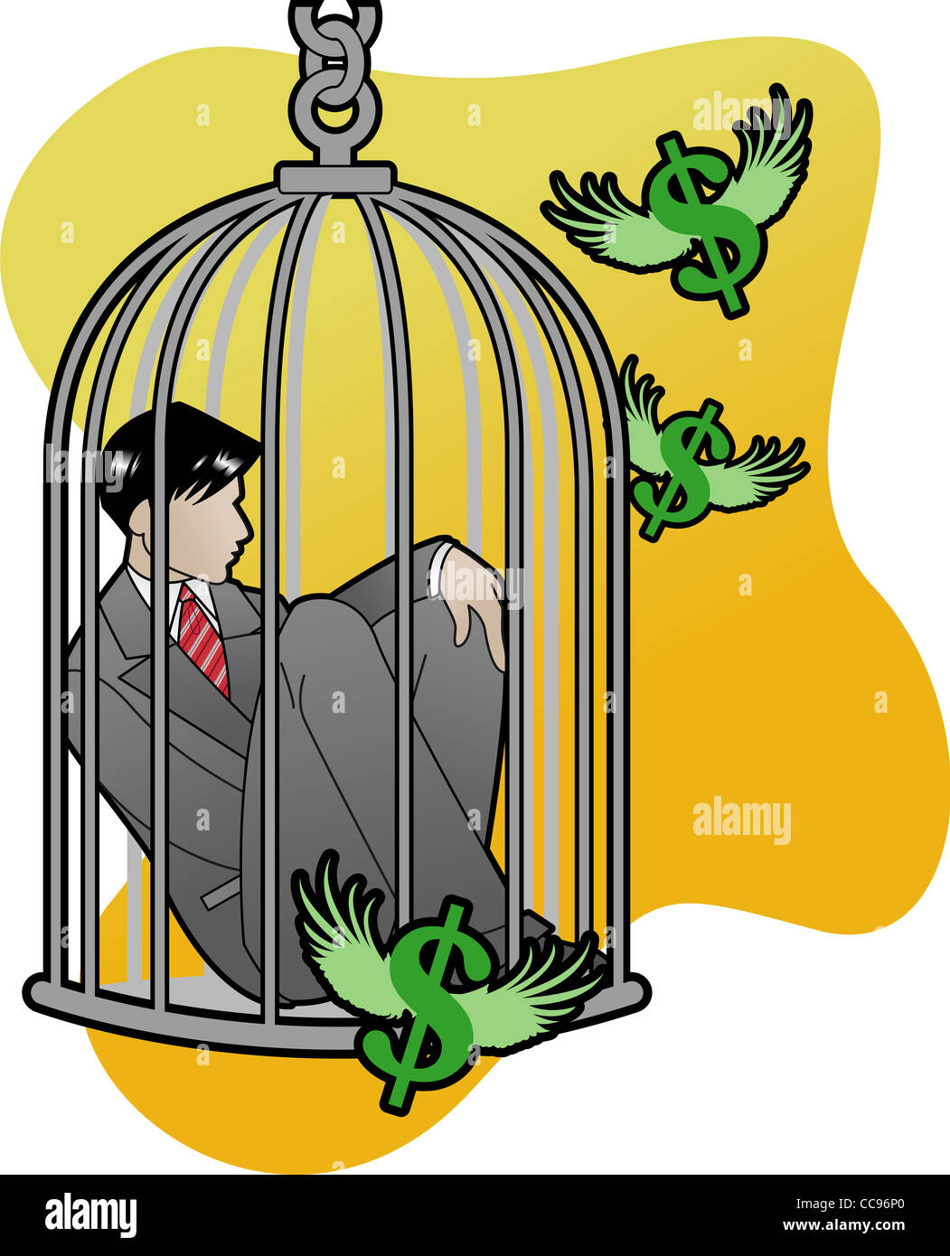 Man in a cage Cut Out Stock Images & Pictures - Alamy
