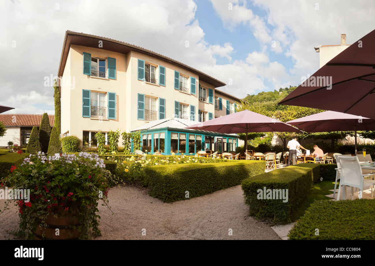 La pyramide hotel and restaurant. , View of the Hotel and garden of "La ...