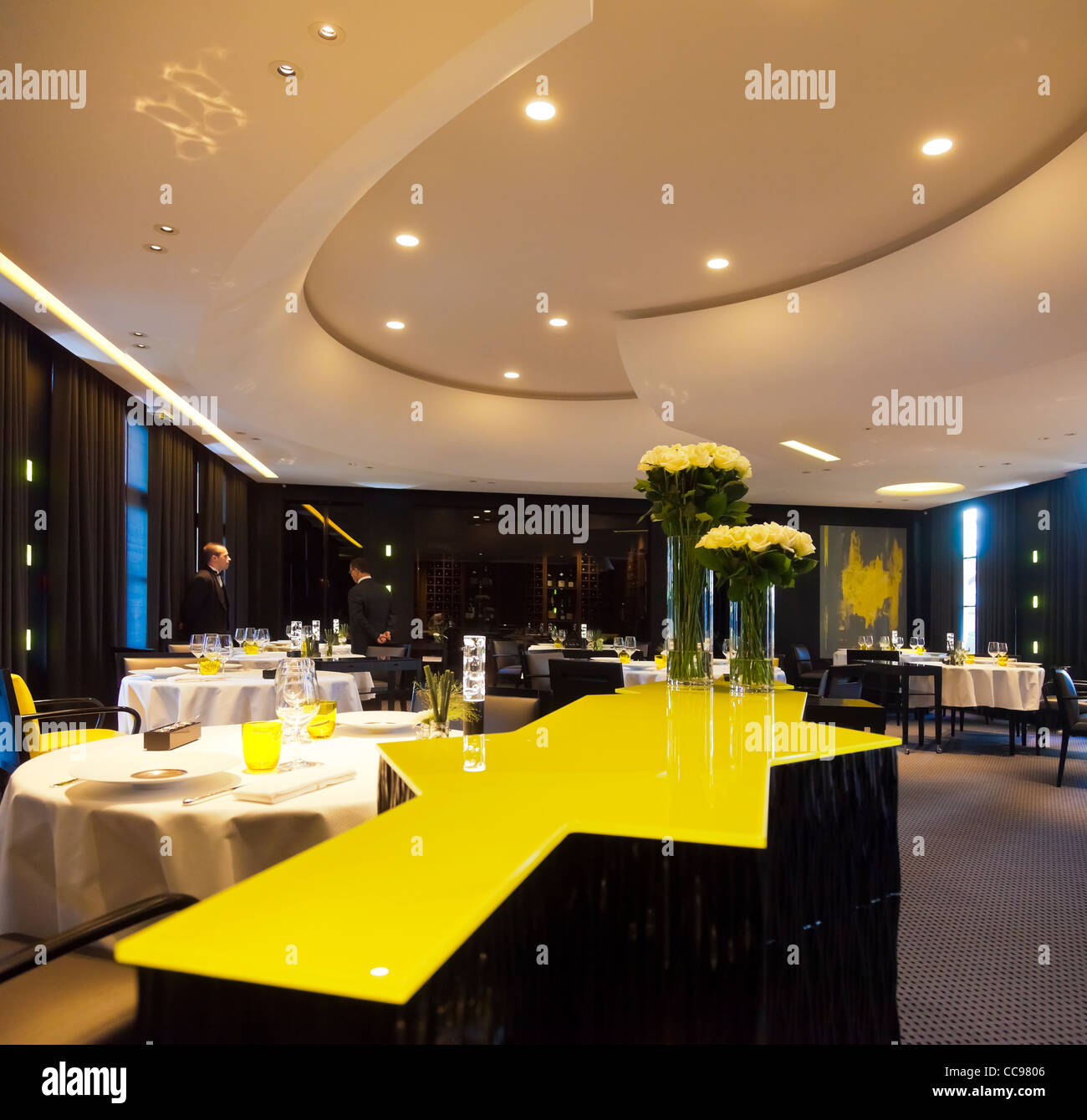 Decoration and atmosphere of the "Pyramide" Restaurant. , "La pyramide ...