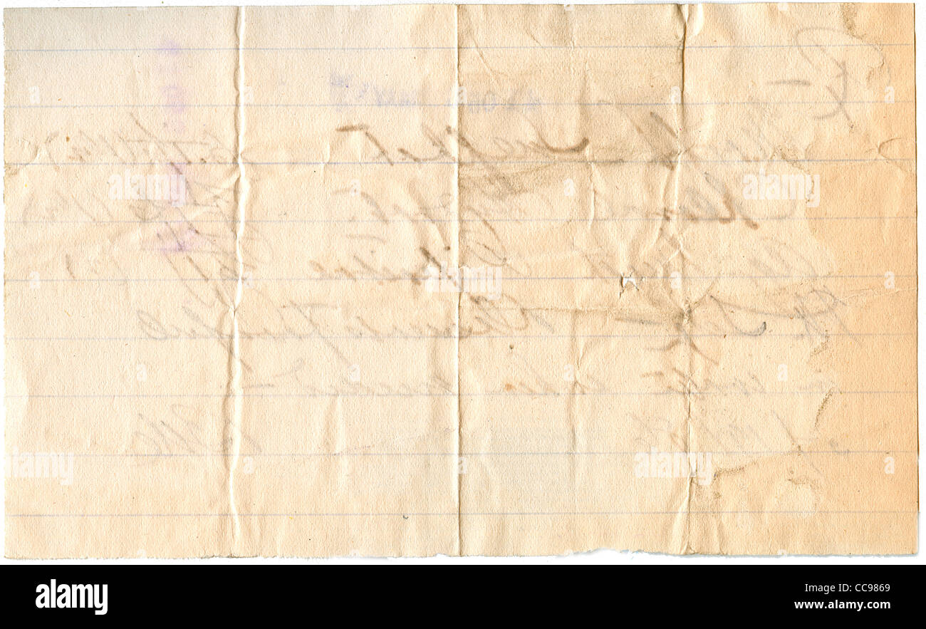 crinkled lined paper Stock Photo - Alamy