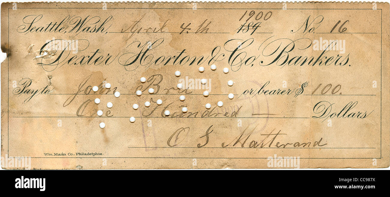 Vintage receipt hi-res stock photography and images - Alamy