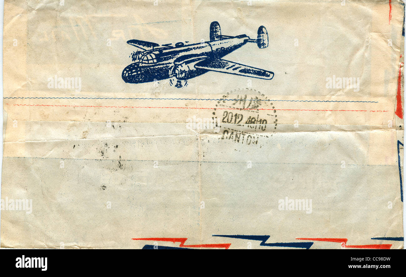Airmail envelope stamp hi-res stock photography and images - Alamy