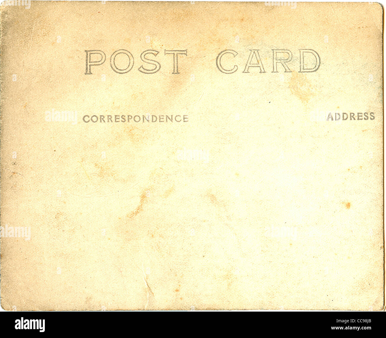 Postcard blank hi-res stock photography and images - Alamy