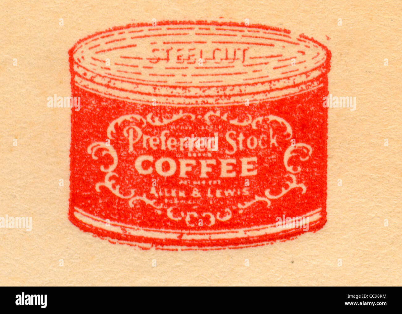 red coffee can Stock Photo - Alamy
