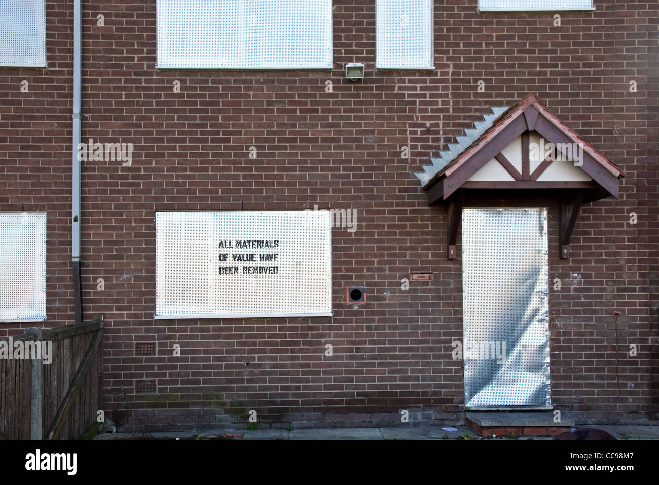 Modern housing ready for demolition as part of New Broughton ...