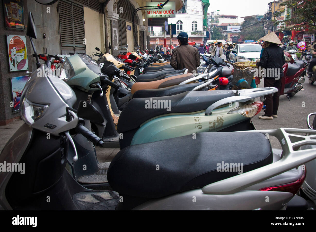 Scooters, Hanoi, Vietnam Stock Photo - Alamy