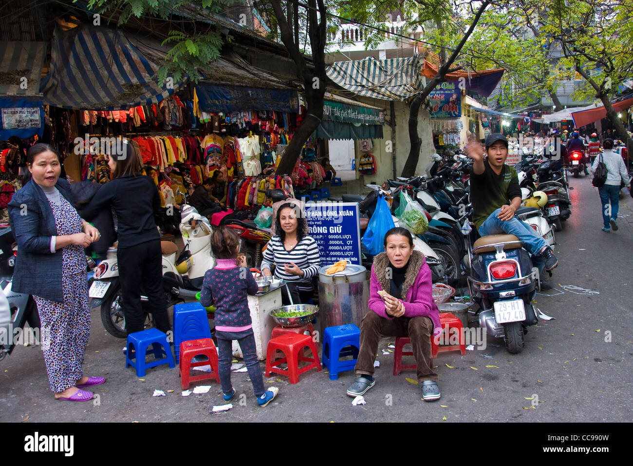 Daily life, Hanoi, Vietnam Stock Photo - Alamy