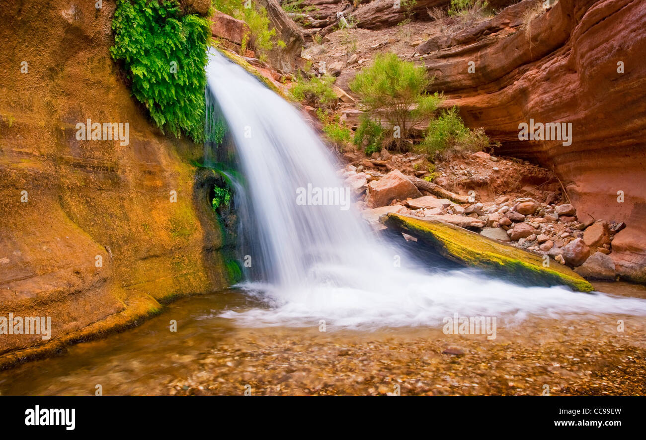 Beautiful Desert Waterfall Stock Photo - Alamy