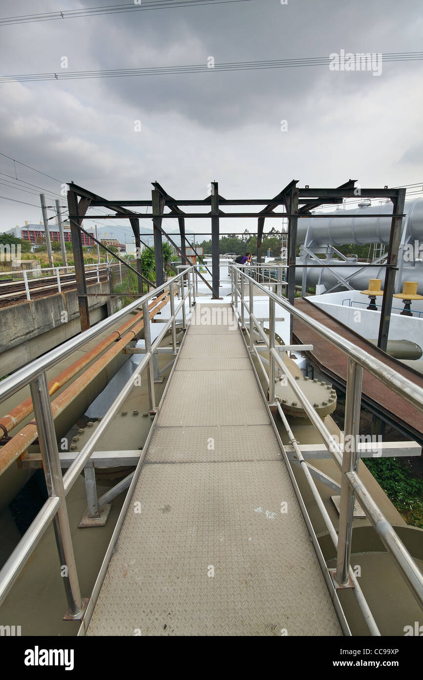 steel path at outdoor industry Stock Photo - Alamy