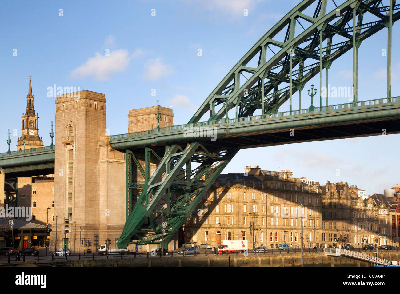 Tyne Bridge from The Swing Bridge Newcastle upon Tyne England Stock ...