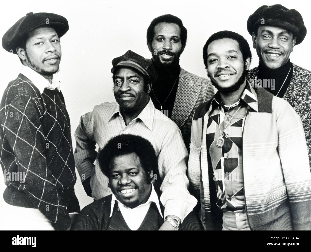 PEOPLE'S CHOICE Promotional photo of US funk group about 1975 Stock ...