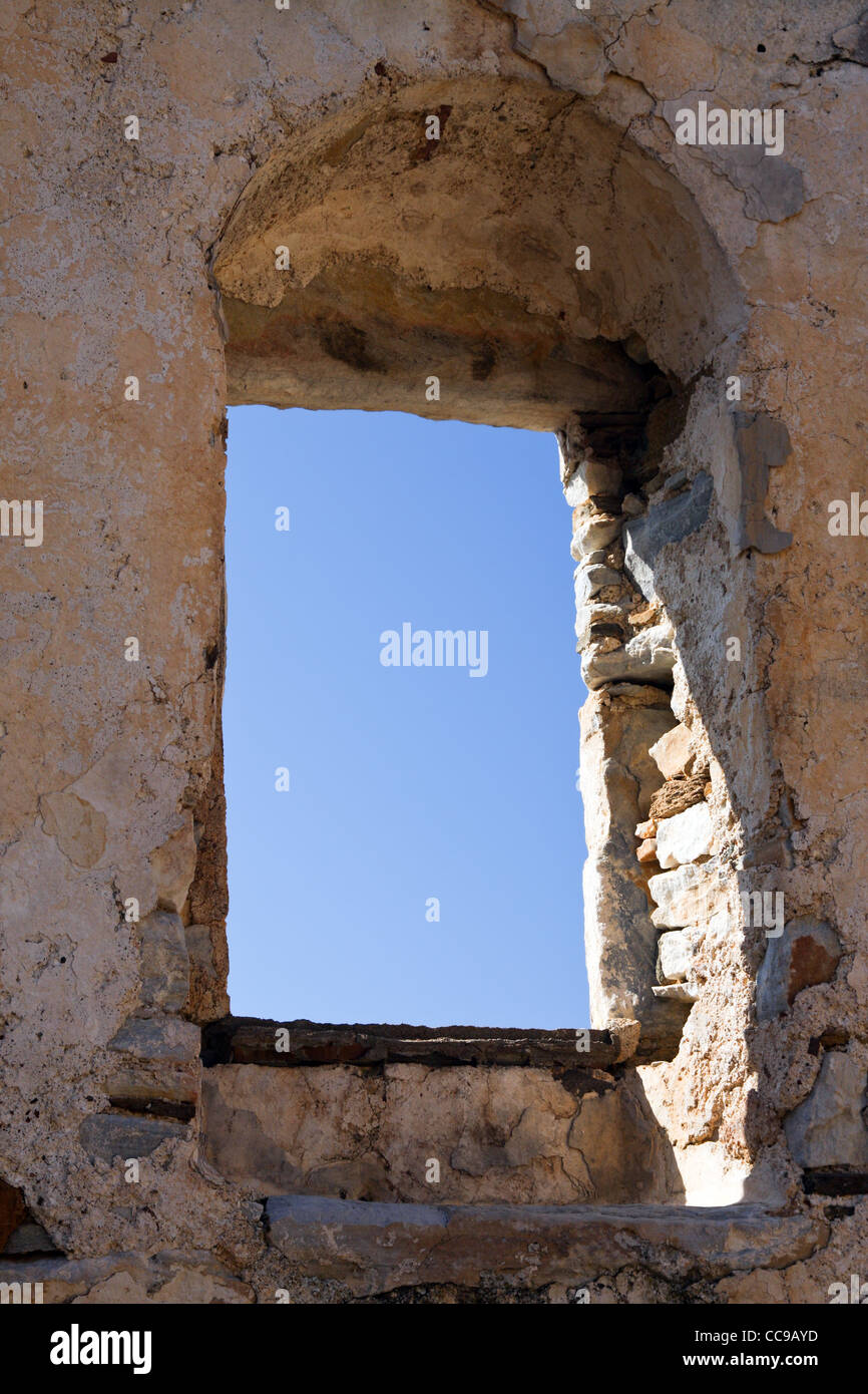 View of an old, abandoned window Stock Photo - Alamy