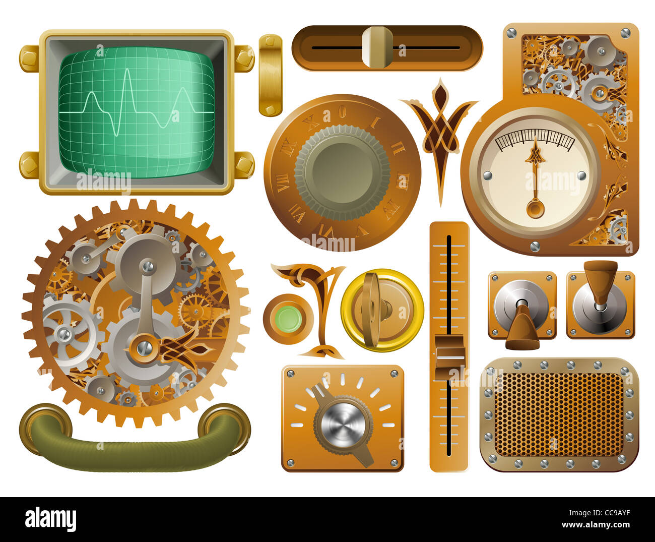 Victorian industrial wheels Cut Out Stock Images & Pictures - Alamy