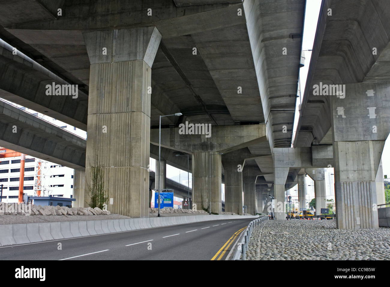 Under the bridge. Urban scene Stock Photo - Alamy