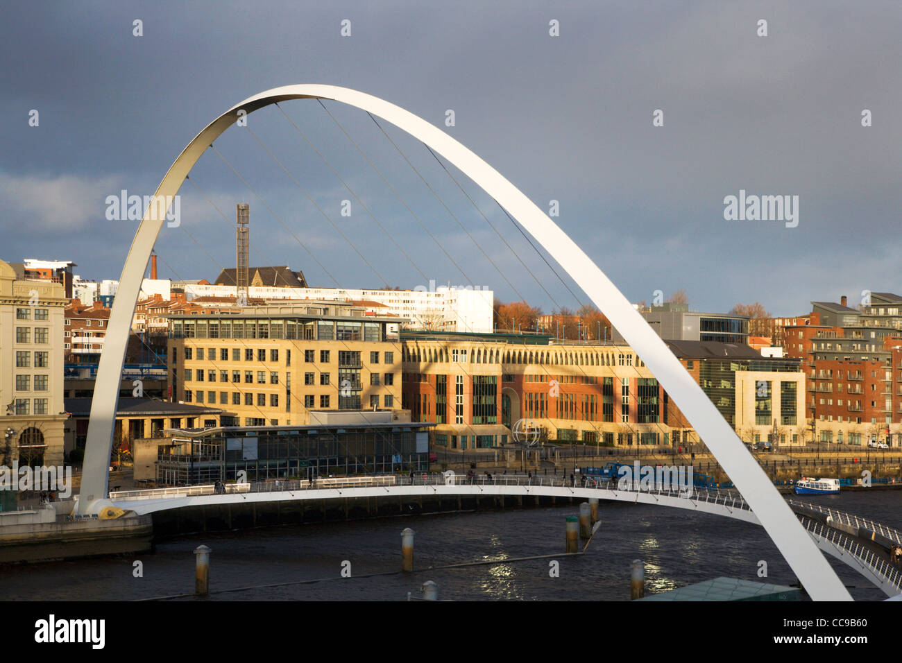Millennium Bridge Gateshead England Stock Photo - Alamy