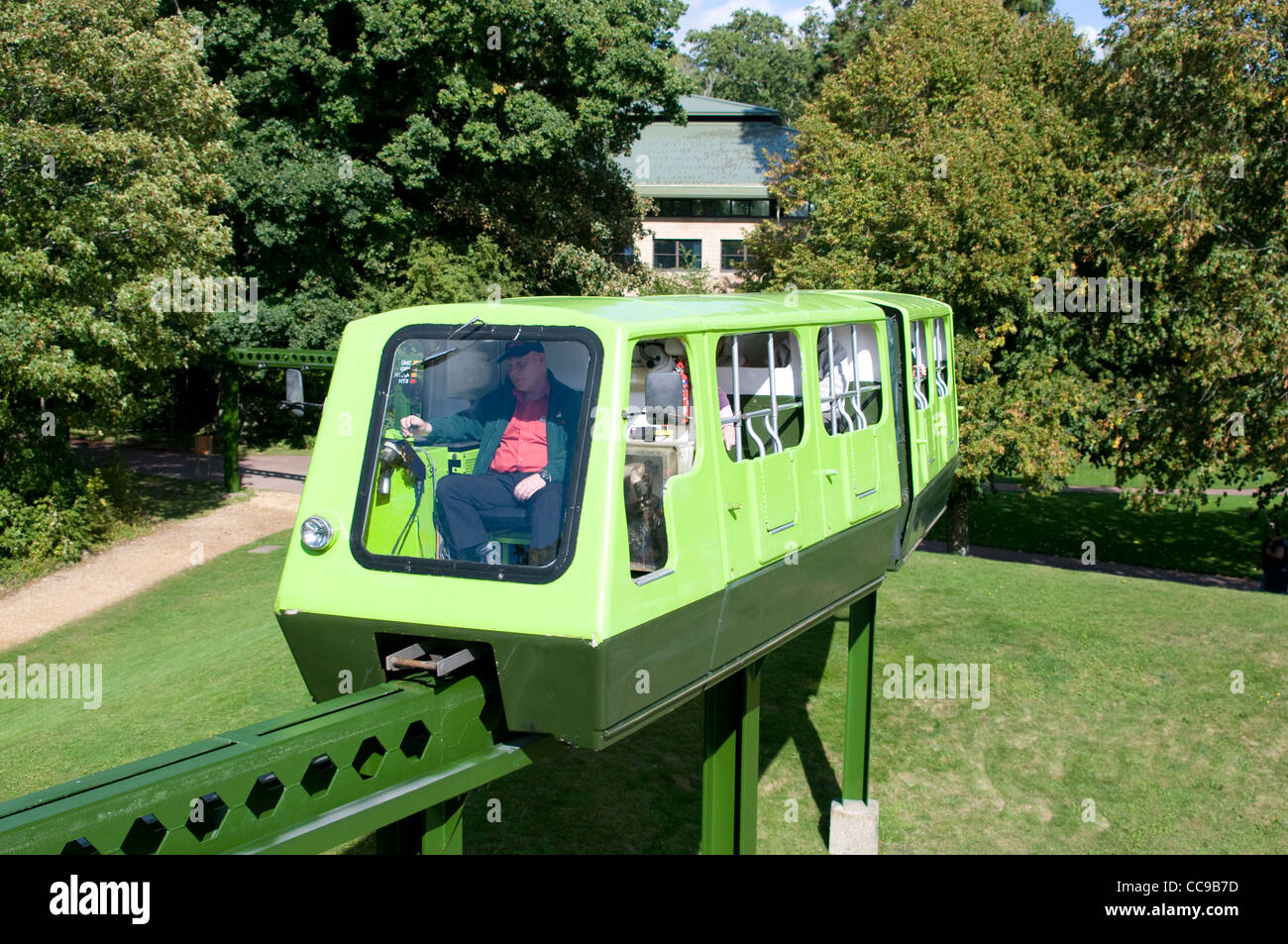 A passenger monorail on the Beaulieu Estate in the New Forest National ...