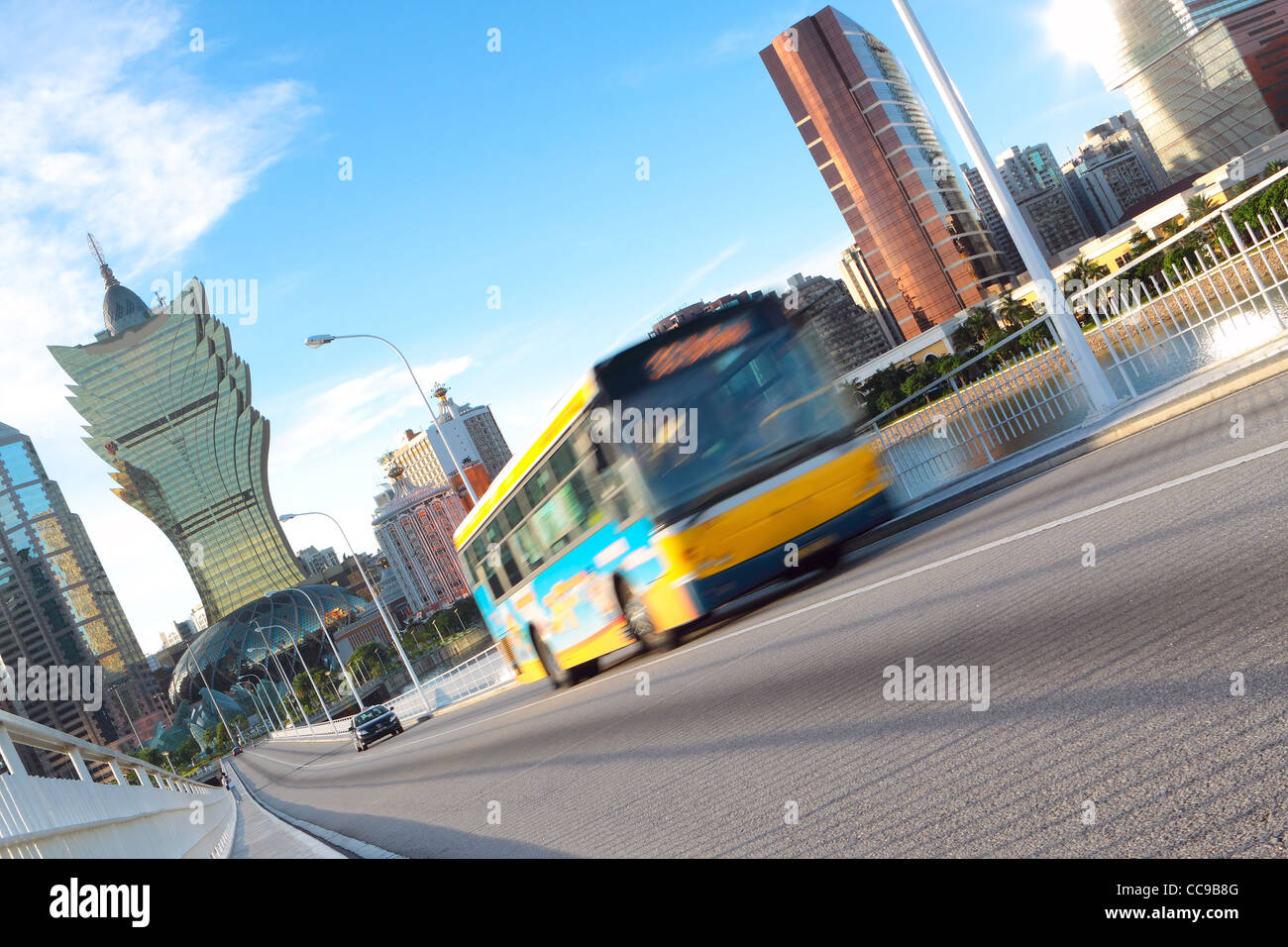 traffic in macau at day Stock Photo - Alamy