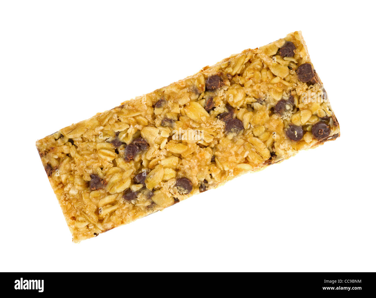 Granola bar with chocolate chips Stock Photo - Alamy