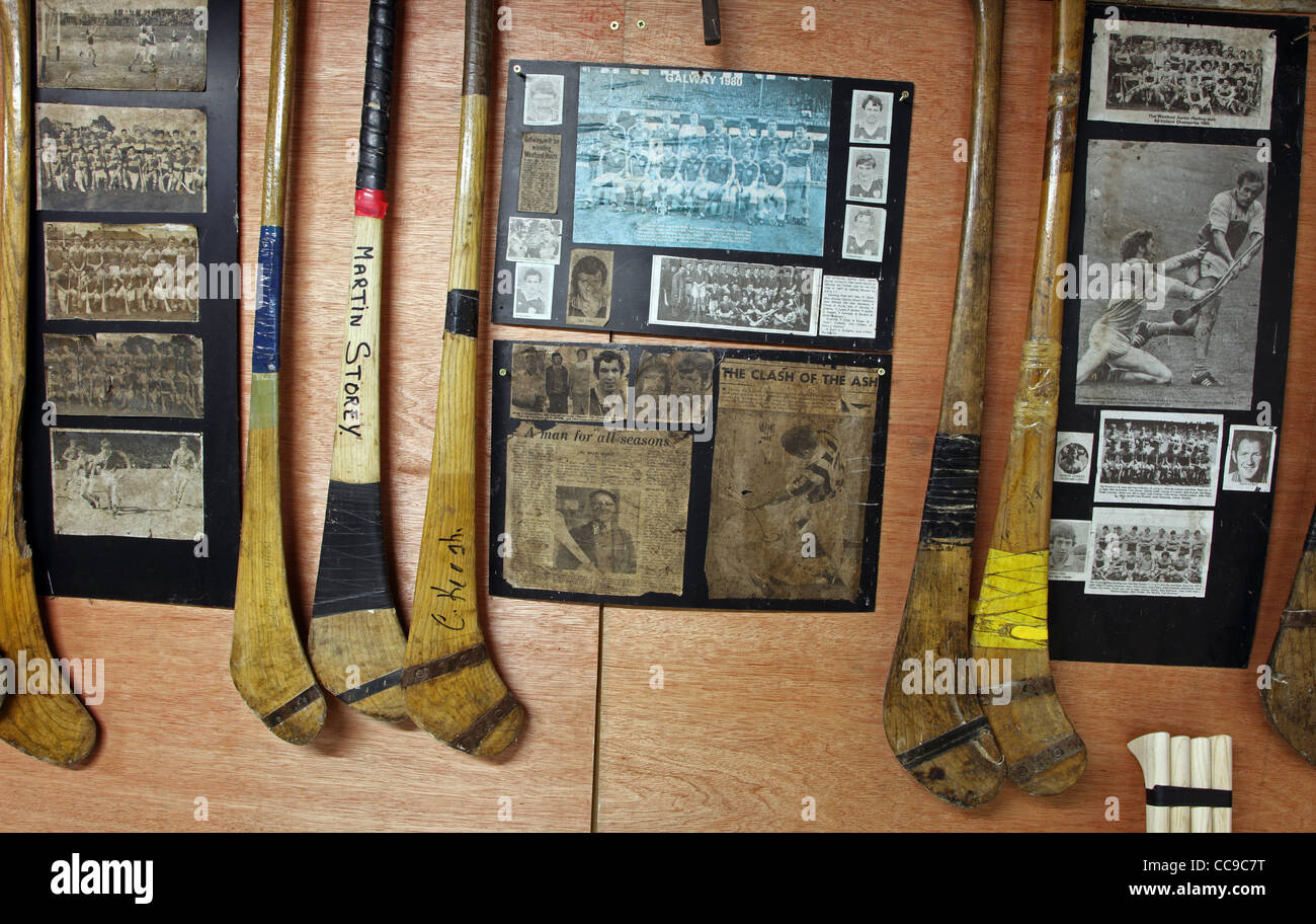 historic hurleys in hurley maker Albert Randall's hurling museum, Co ...