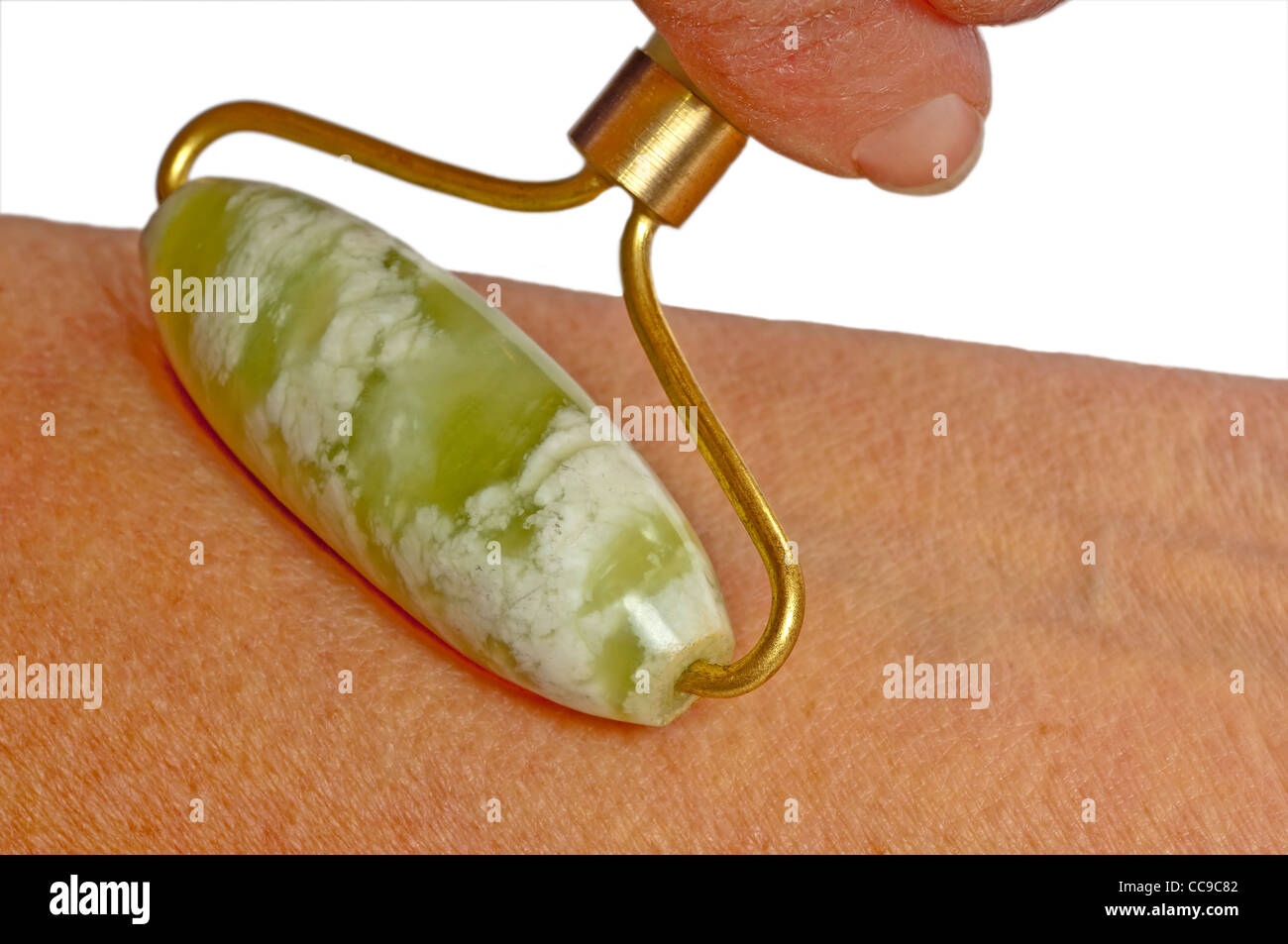 massage tool of jade Stock Photo - Alamy