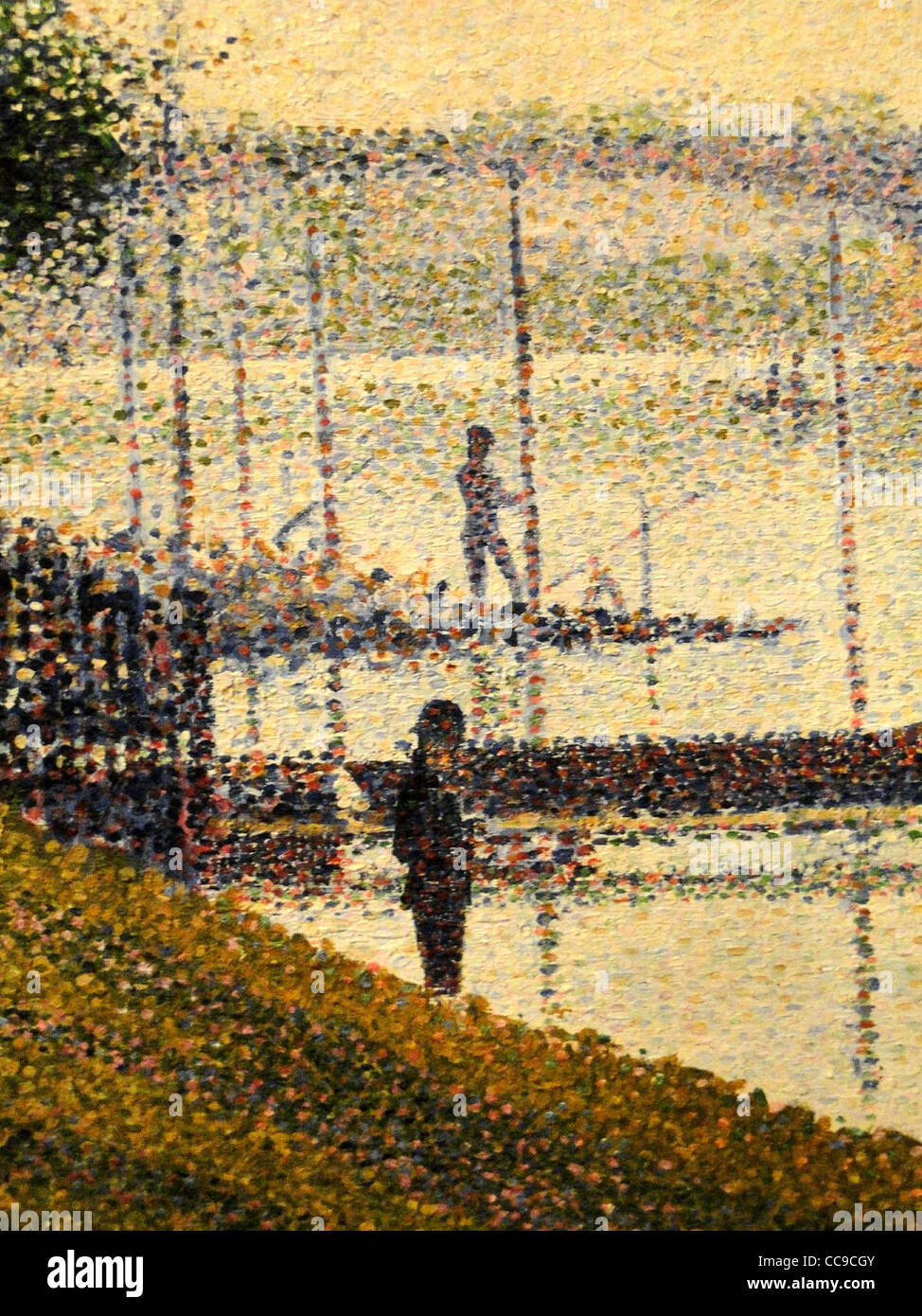 Georges Seurat Bridge at Courbevoie, Courtauld Institute, London Stock ...