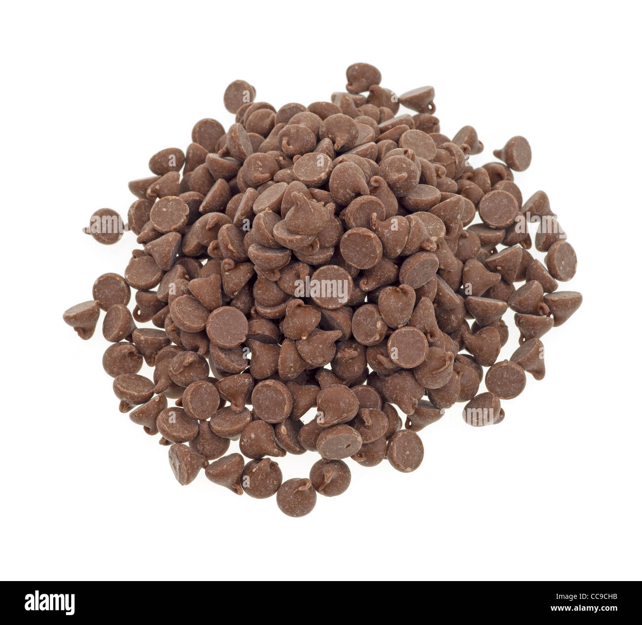 Milk chocolate chips Stock Photo - Alamy