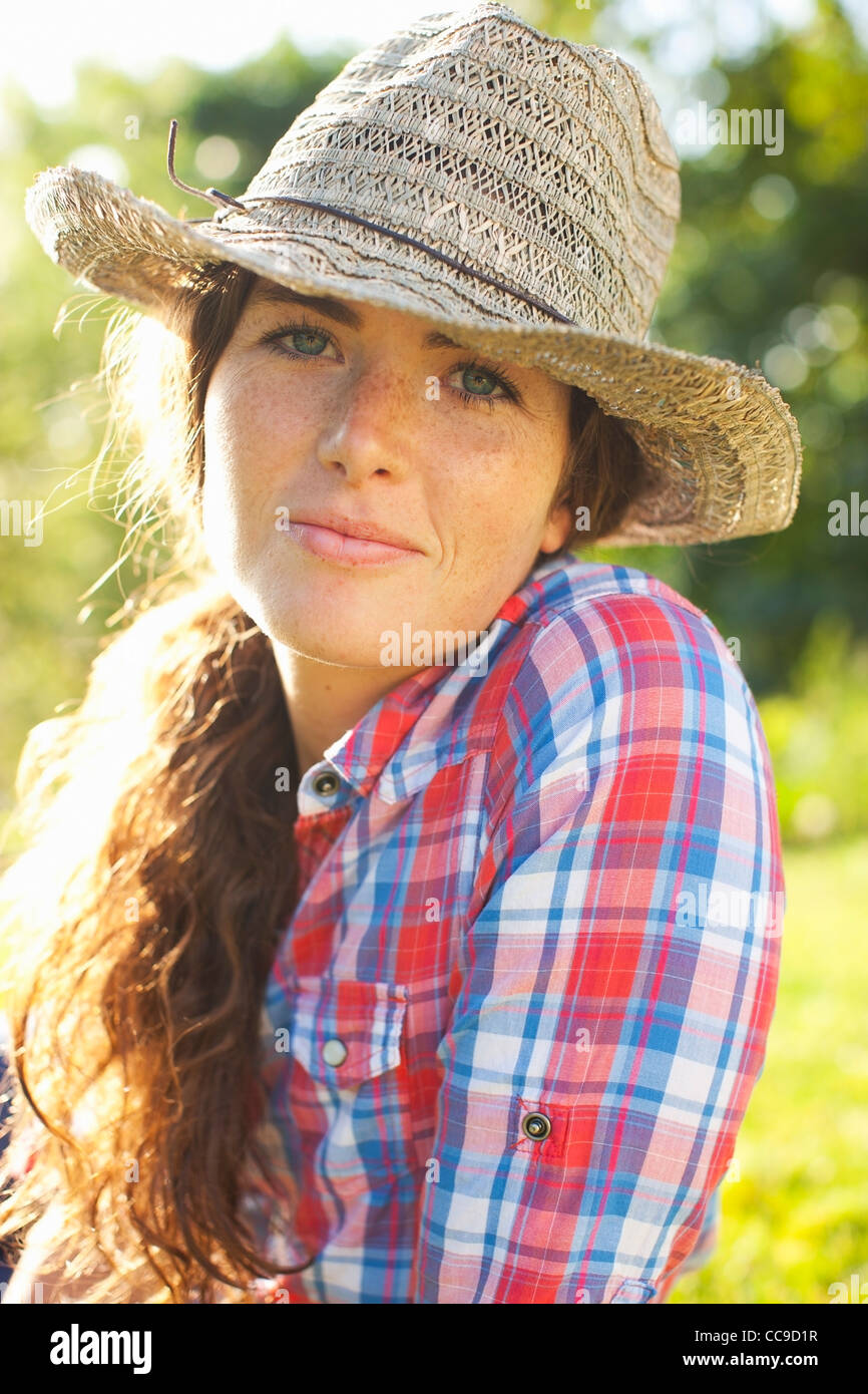 Portrait of Young Woman, Eugene, Lane County, Oregon, USA Stock Photo ...