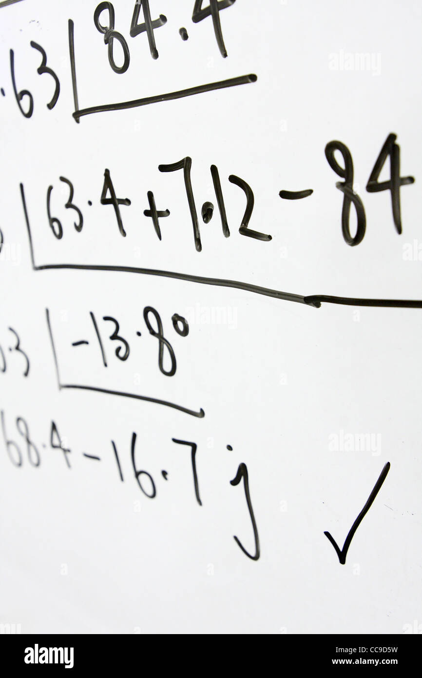 formulas on a whiteboard Stock Photo - Alamy