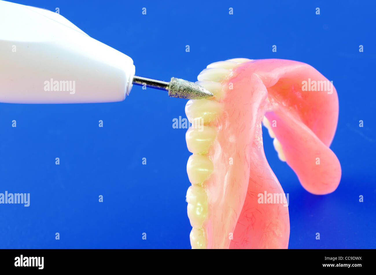 Artificial teeth and different types of tools for fine-tuning of ...