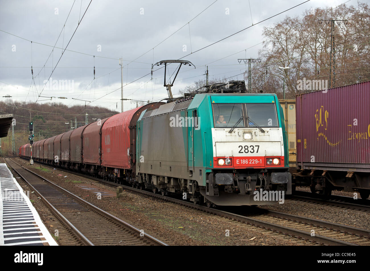 Freight trains, Germany Stock Photo - Alamy
