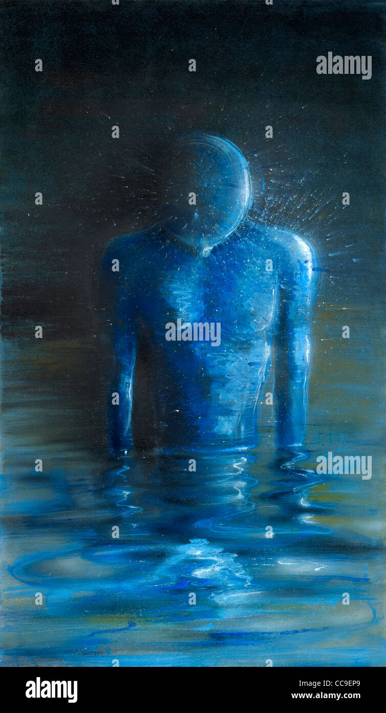 Human Reflection In Water