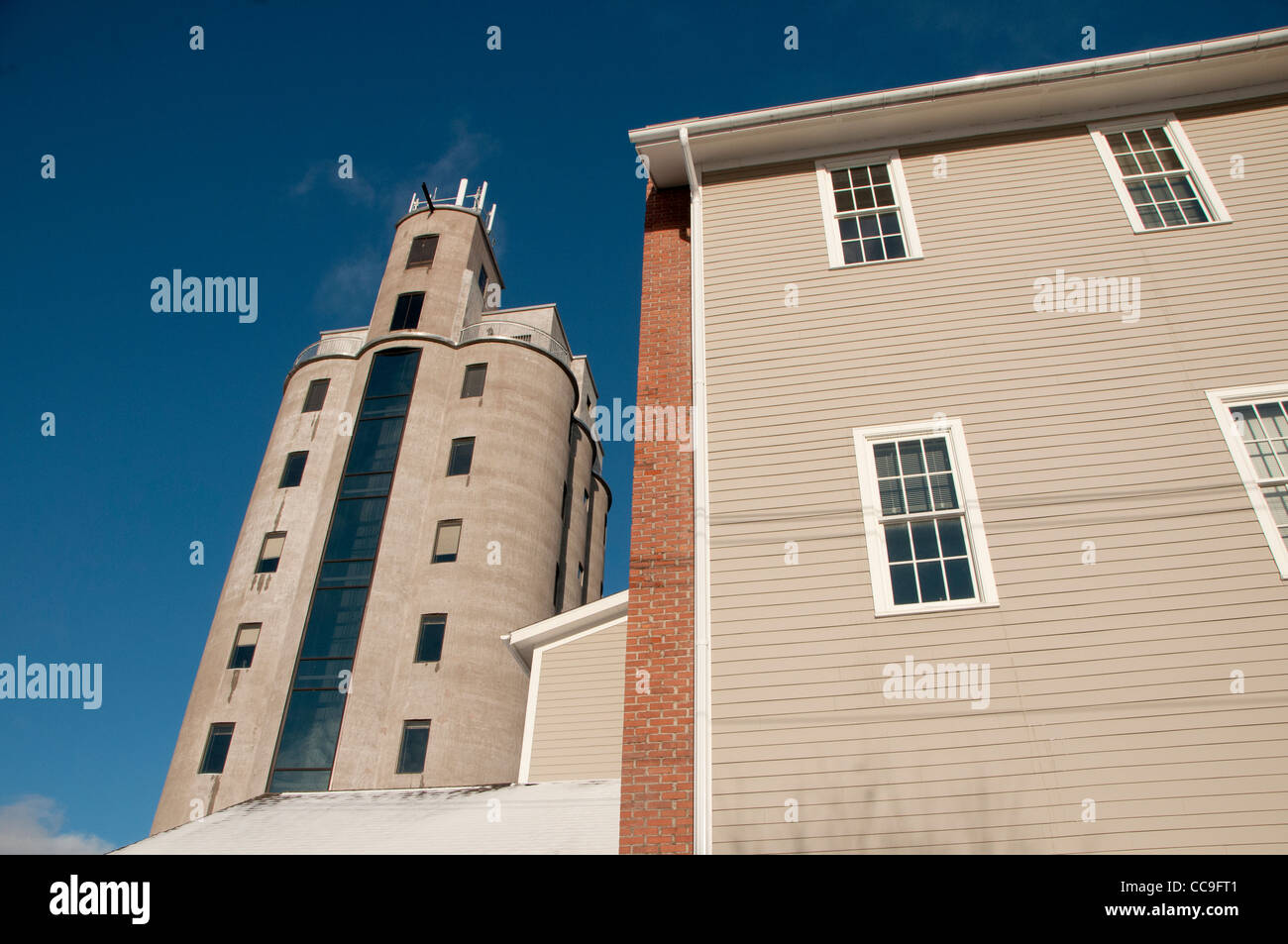 Converted grain silo in Pittsford NY USA Stock Photo - Alamy
