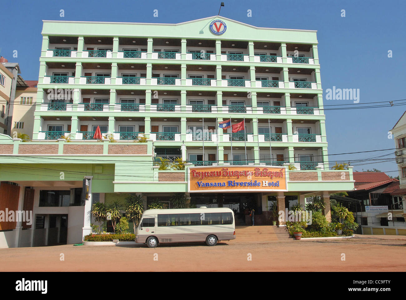 Vansana Riverside Hotel Vientiane Laos Stock Photo - Alamy