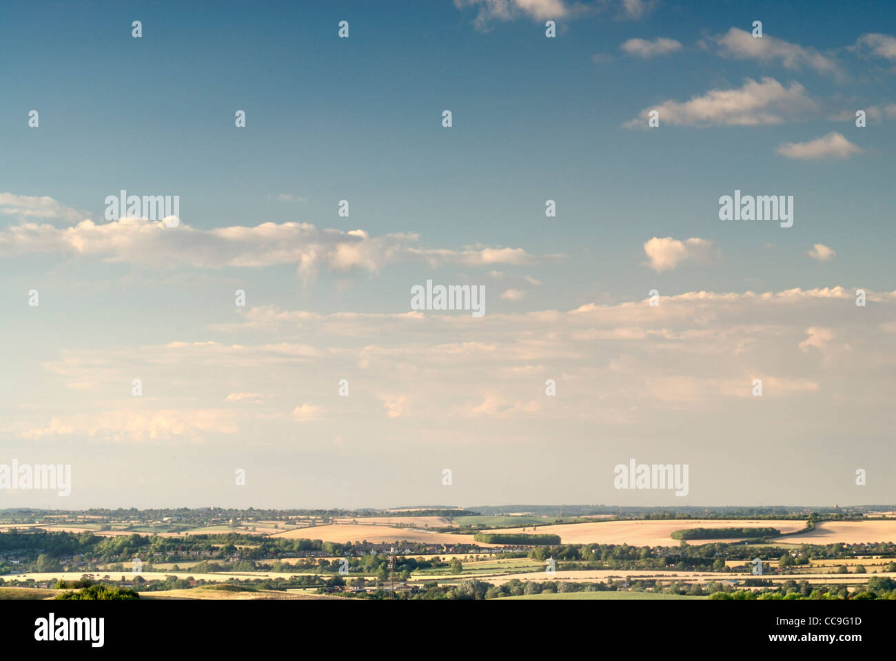 Vale of aylesbury, Buckinghamshire/Hertfordshire border, England, UK ...