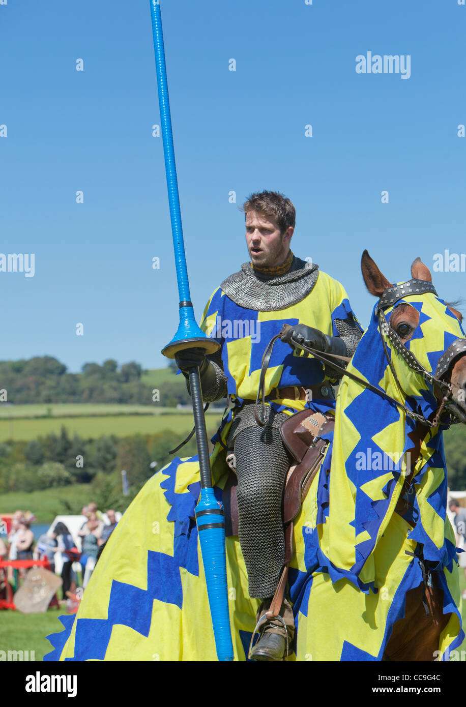 Knight on horse back Stock Photo - Alamy
