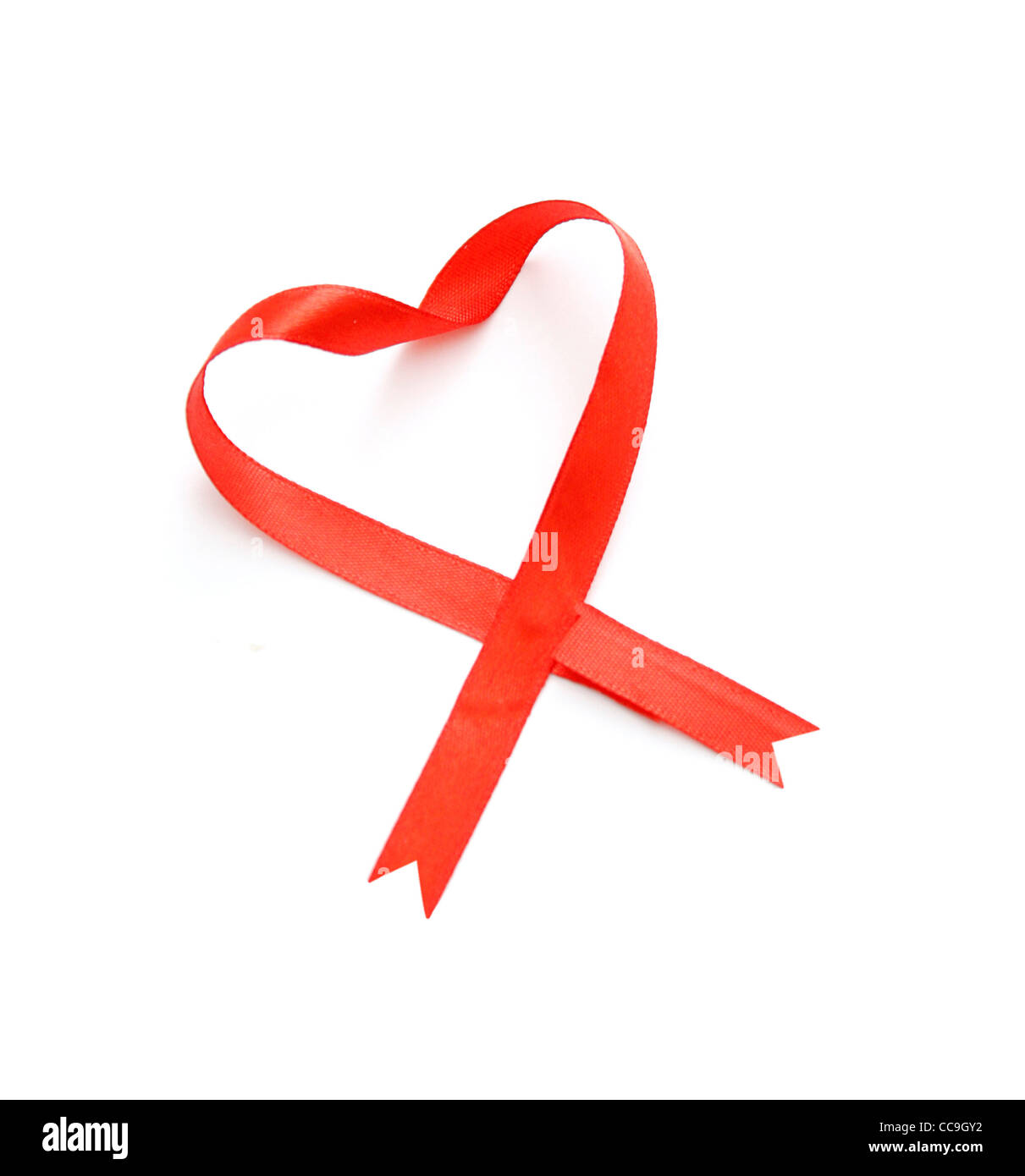 Heart shape ribbon Stock Photo - Alamy