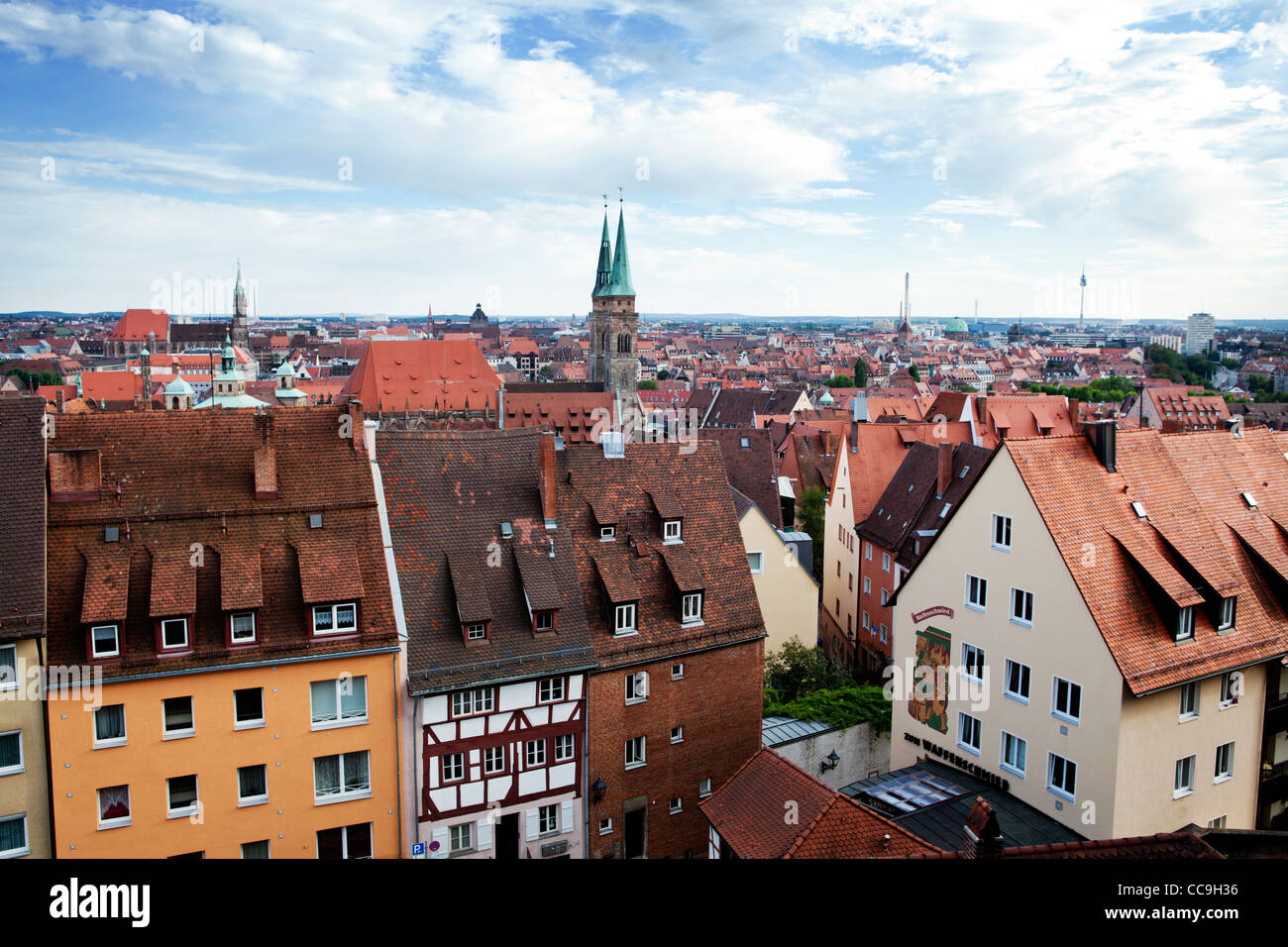 Nuremberg castle aerial view hi-res stock photography and images - Alamy