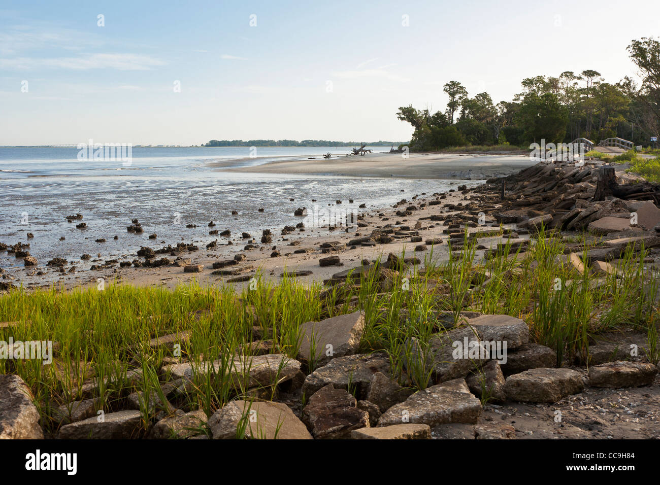 Rocky island with trees and grass hi-res stock photography and images ...