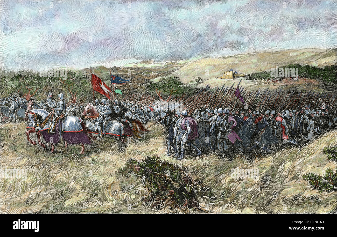 The Crusades 12th Century Crusaders Army Colored Engraving Based On The Crusades 12th Century Crusaders Army Colored Engraving Based On