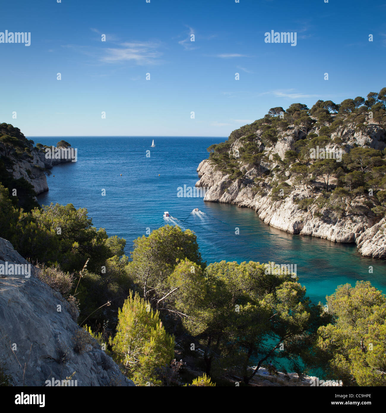 The splendid coast of southern France (Calanques de Cassis Stock Photo ...