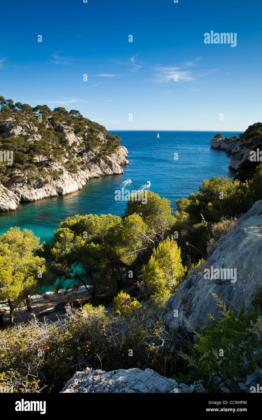 The splendid coast of southern France (Calanques de Cassis Stock Photo ...